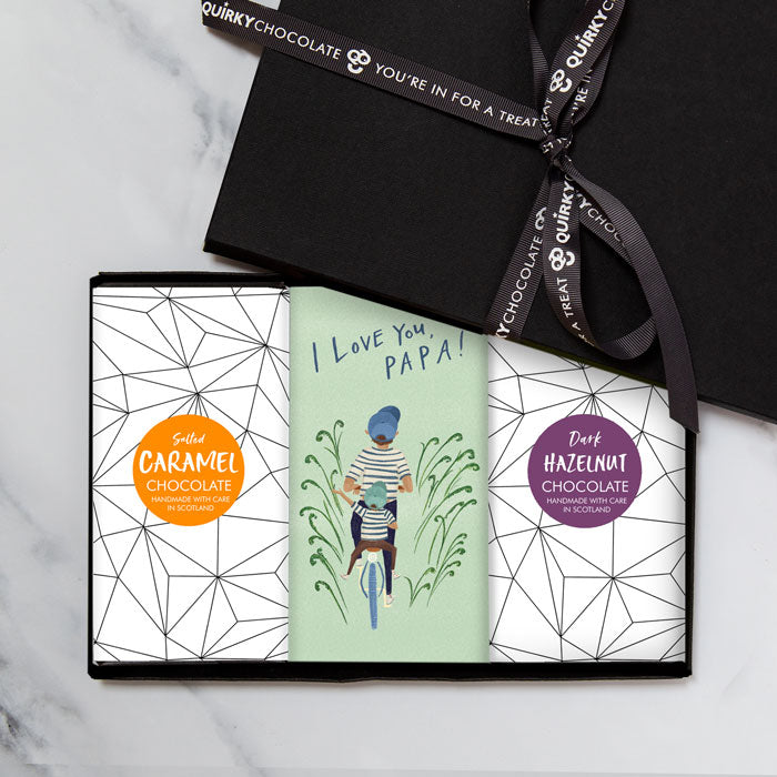 Love You Papa Chocolate Gift | By Quirky Chocolate