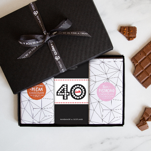 Personalised 40th Birthday Chocolate Gift – Quirky Chocolate