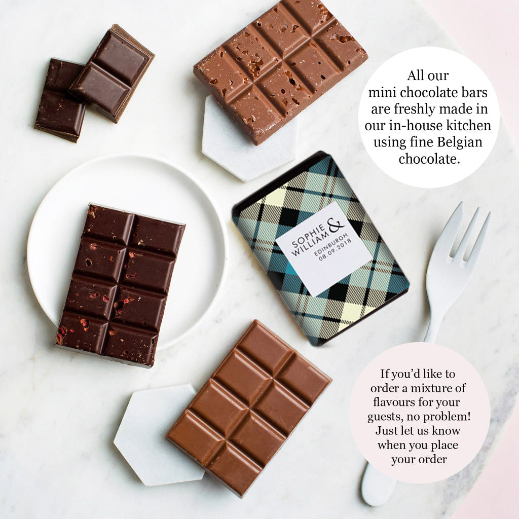 Scottish Chocolate Wedding Favours | Quirky Chocolate